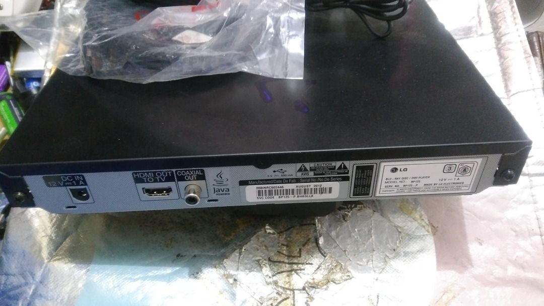LG BP125 Blu-ray player, 家庭電器, 電視 & 其他娛樂, 藍光及播放器 - Carousell