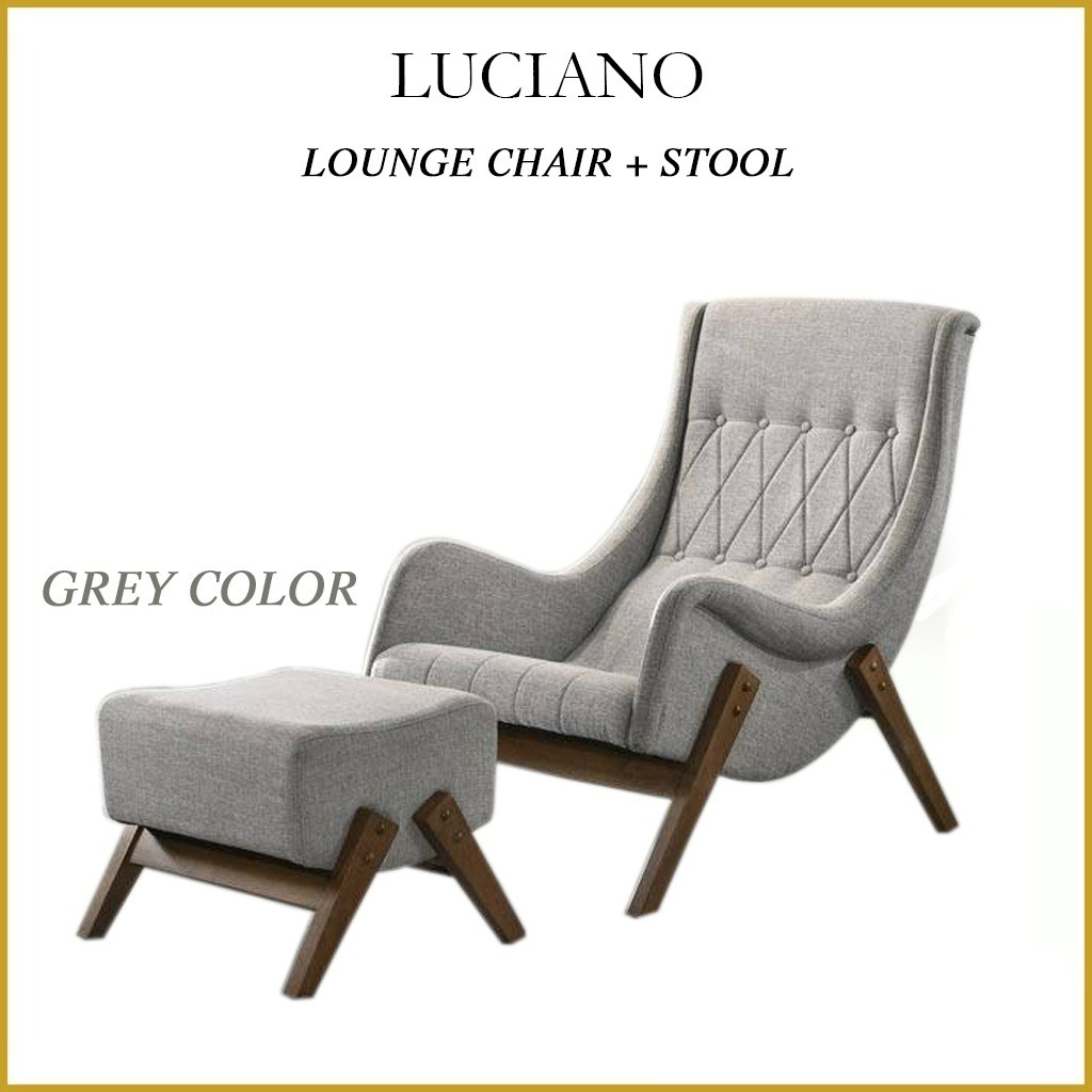 Lounge Chair + Stool, Furniture & Home Living, Furniture, Chairs on ...