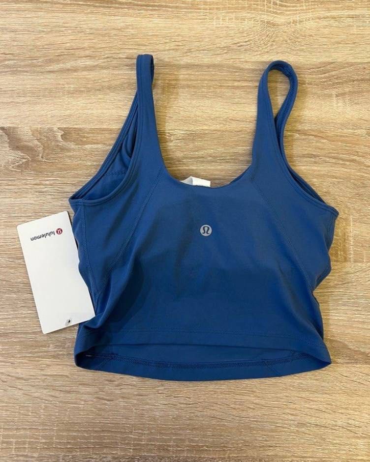 lululemon align tank in denim blue, Women's Fashion, Activewear on ...