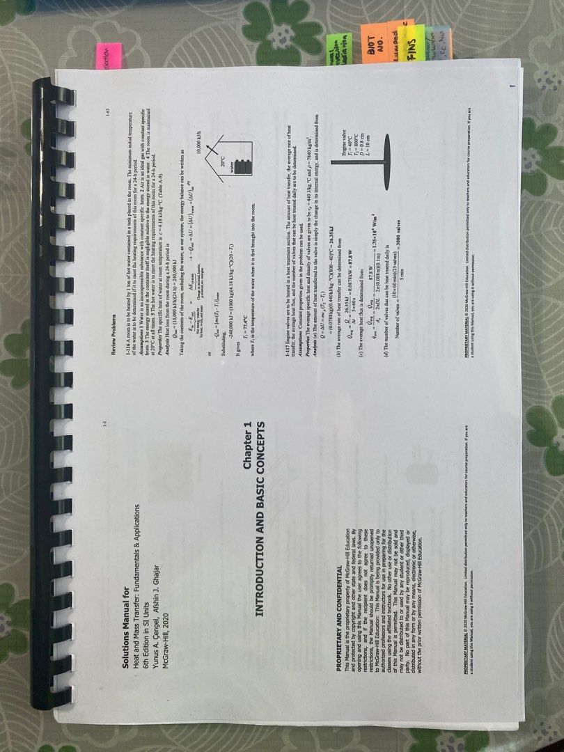 MA3003 Heat Transfer Textbook, Hobbies & Toys, Books & Magazines ...