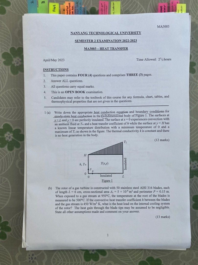 MA3003 Heat Transfer Textbook, Hobbies & Toys, Books & Magazines ...