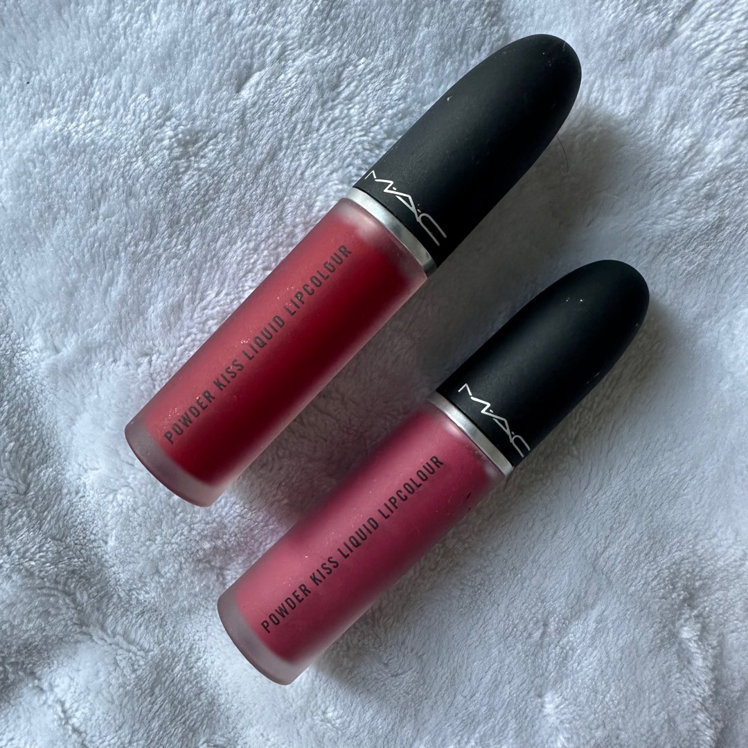 2 for 1k- MAC powder kiss liquid lip colour, Beauty & Personal Care ...