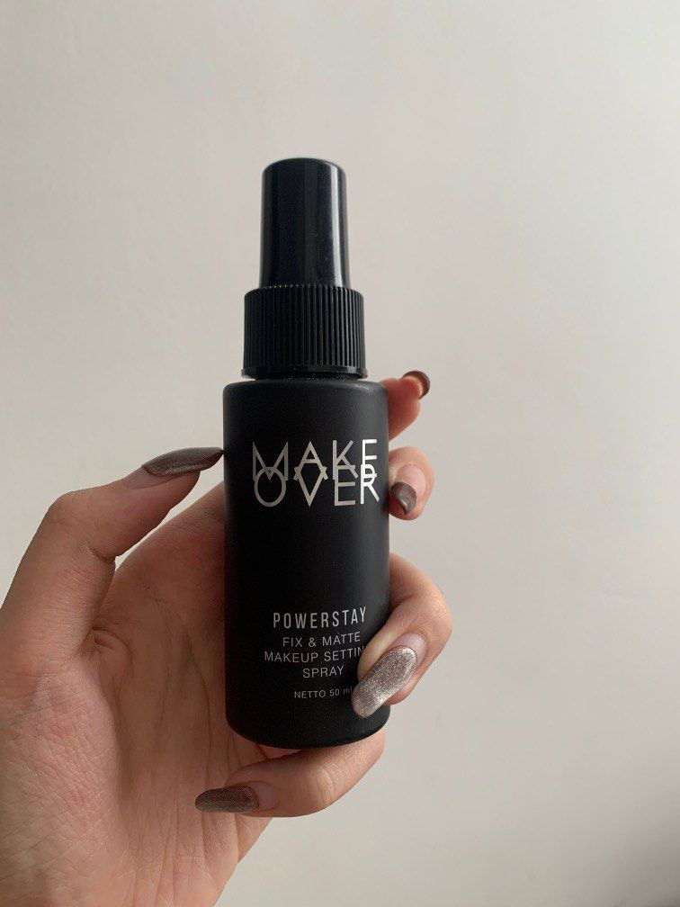 MAKEOVER powerstay fix & matte makeup setting spray, Kesehatan ...