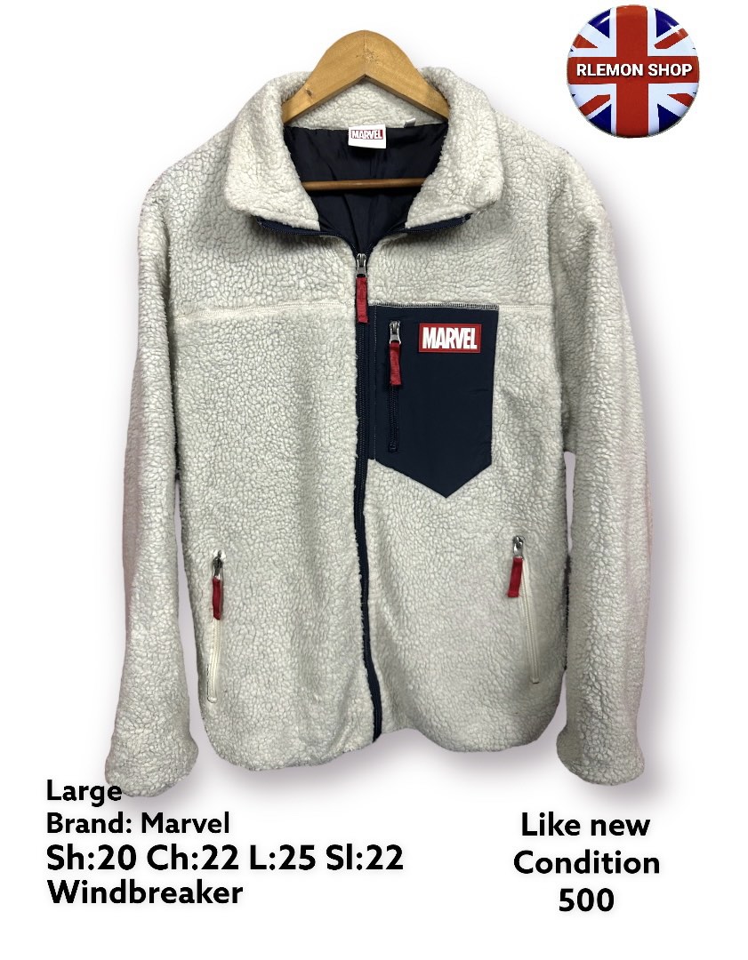 Marvel Fleece Jacket, Men's Fashion, Coats, Jackets and Outerwear on ...