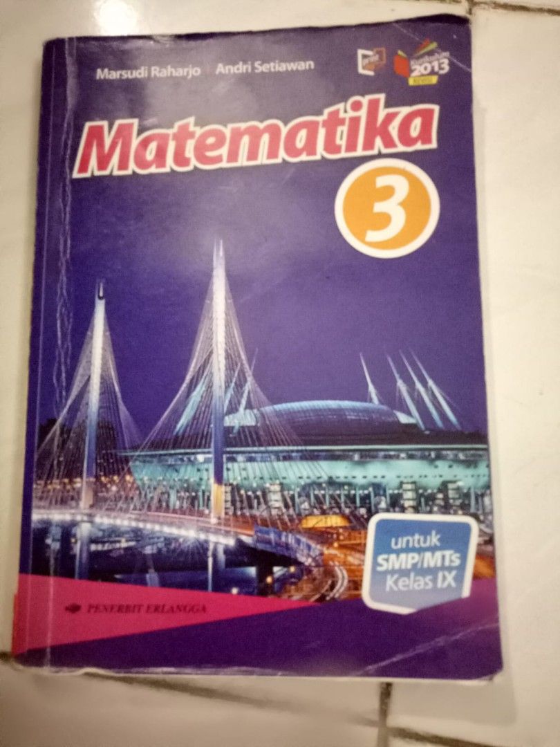 Matekatika 3 smp/ kelas 9, Buku & Alat Tulis, Buku Pelajaran di Carousell