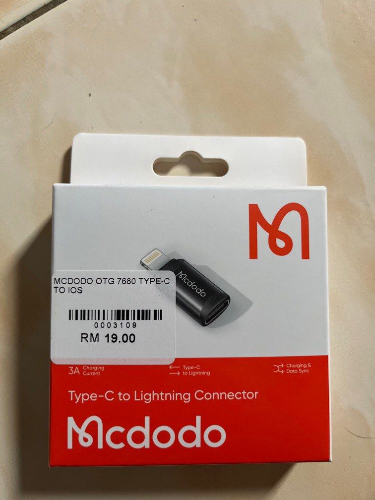 Mcdodo Type C to lightning, Computers & Tech, Parts & Accessories, Cables & Adaptors on Carousell