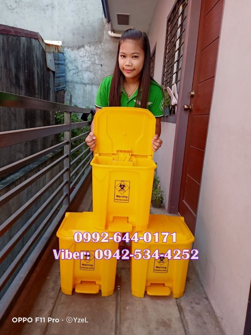 Medical waste bin foot pedal operated, Furniture & Home Living ...