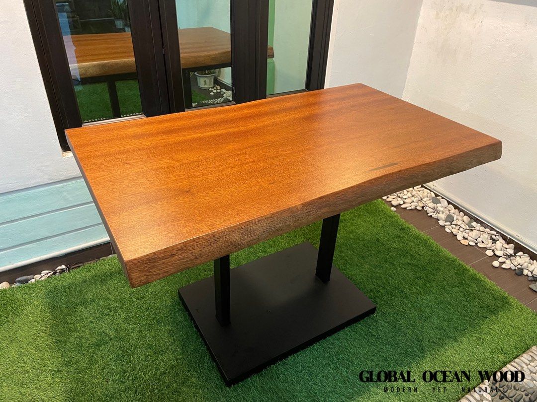 Merbau Solid Wood Dining/Outdoor Table, Furniture & Home Living ...