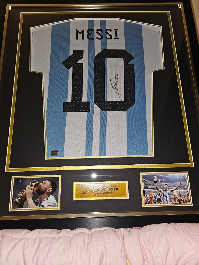 MESSI memorabilia with COA, Hobbies & Toys, Memorabilia & Collectibles ...