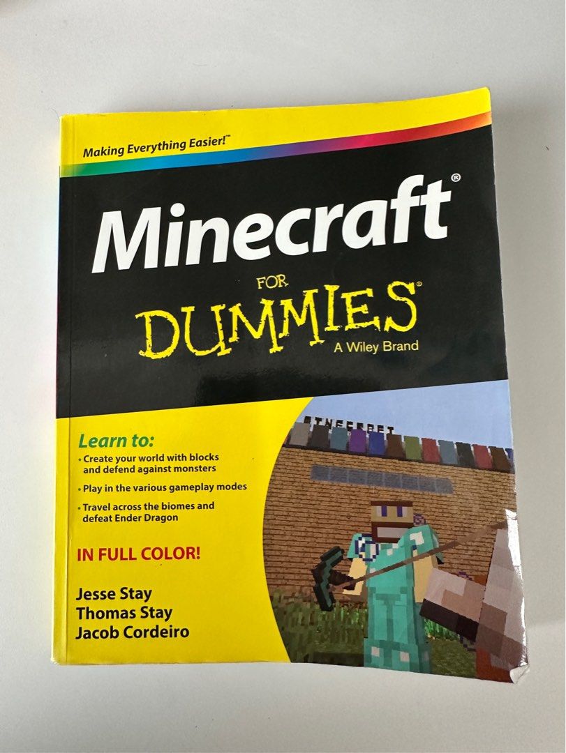 minecraft for dummies, 興趣及遊戲, 書本 & 文具, 小朋友書 - Carousell