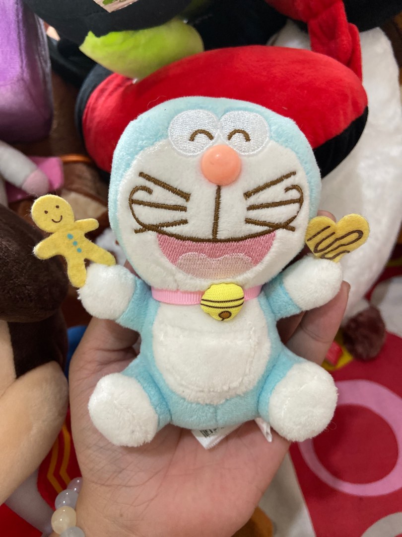 Mini Doraemon Pastel Blue Ginger Cookie Plush Plushie Boneka on Carousell