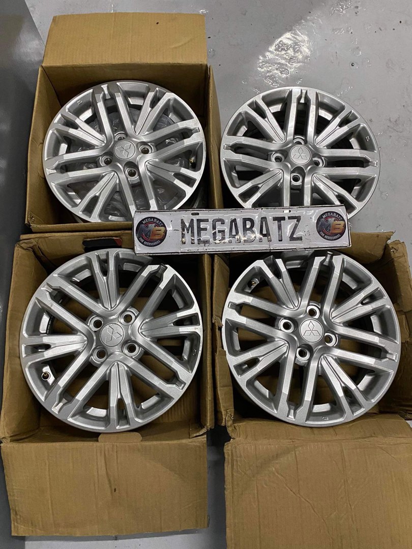 Mirage g4 stock mags, Car Parts & Accessories, Mags and Tires on Carousell