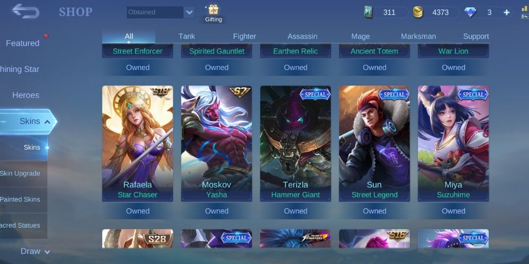ML Account with valuable and limmited items, Video Gaming, Video Games ...
