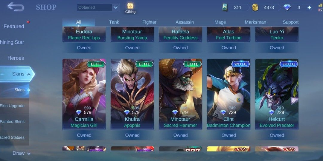 ML Account with valuable and limmited items, Video Gaming, Video Games ...