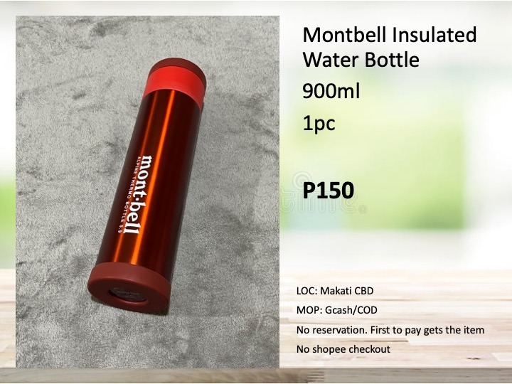 Montbell Water Bottle / Tumbler, Furniture & Home Living, Kitchenware ...