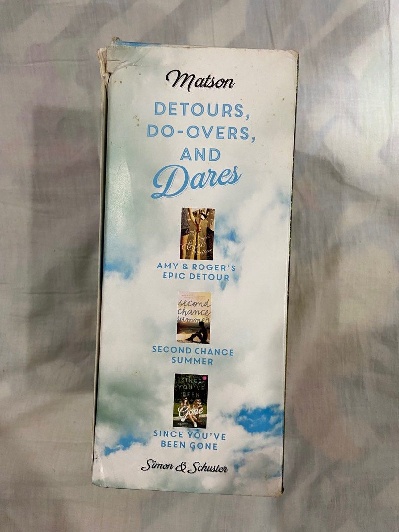 Morgan Matson boxset (Detours, Do-overs, & Dares) on Carousell