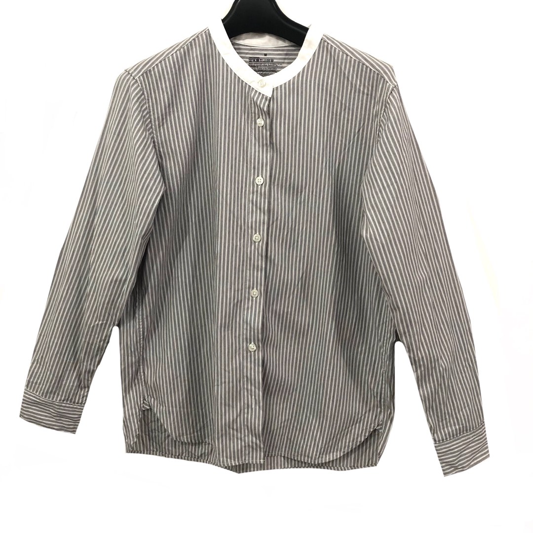 Muji 100% Organic Cotton Mandarin Collar Womens Longsleeve, Women's ...