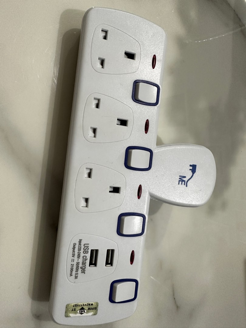 Multi sockets, Computers & Tech, Office & Business Technology on Carousell