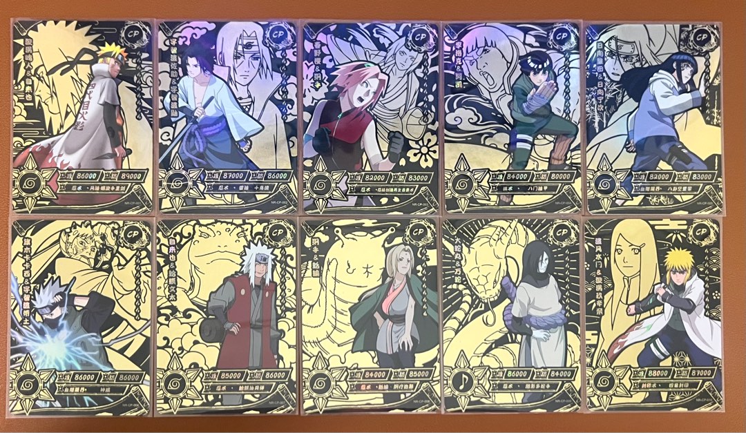 Naruto Kayou CP Gold Card Set [All 10 Cards], Hobbies & Toys, Toys ...
