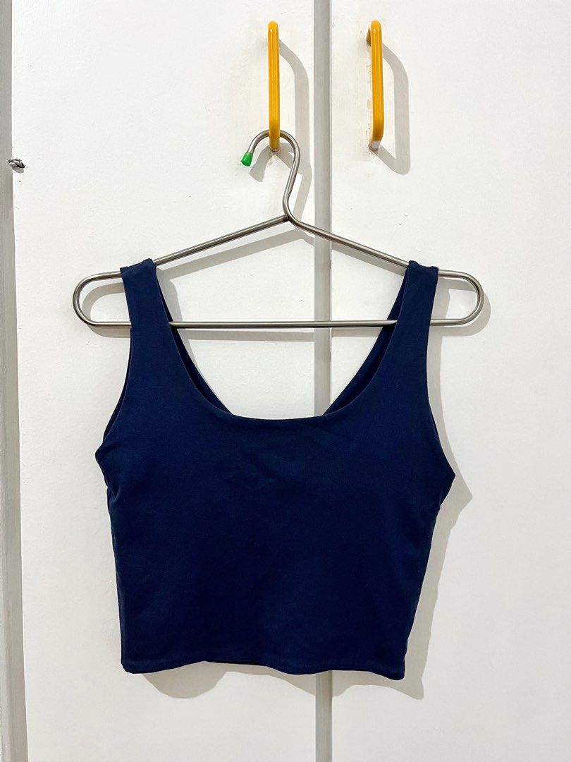 Navy Blue Crop Top on Carousell