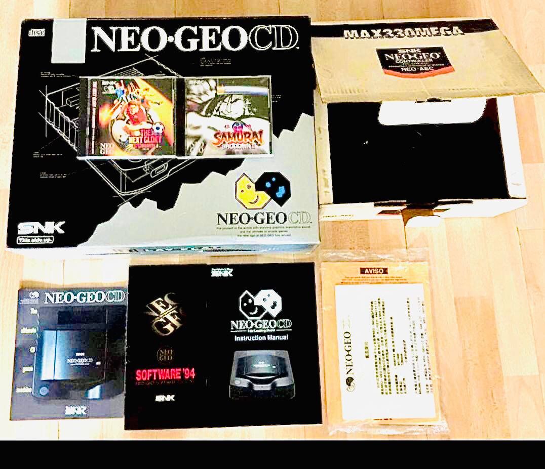 NEO GEO CD CONSOLE GAME SET C/W 2 GAMES - COMPLETE SET, Video Gaming ...