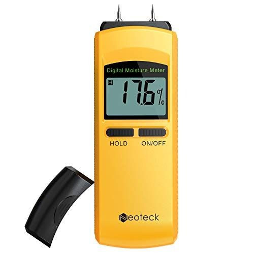 Neoteck Moisture Meter 4 Pin Digital Moisture Meter Damp Detector ...