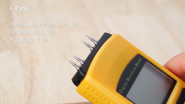 Neoteck Moisture Meter 4 Pin Digital Moisture Meter Damp Detector ...