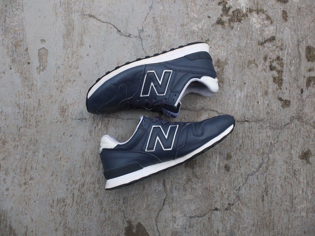 New Balance 366 Blue Leather, Fesyen Pria, Sepatu , Sneakers di Carousell