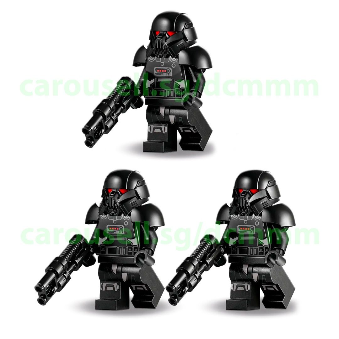 New Unassembled - LEGO Star Wars SW1161: Dark Trooper Minfigure x 3 ...