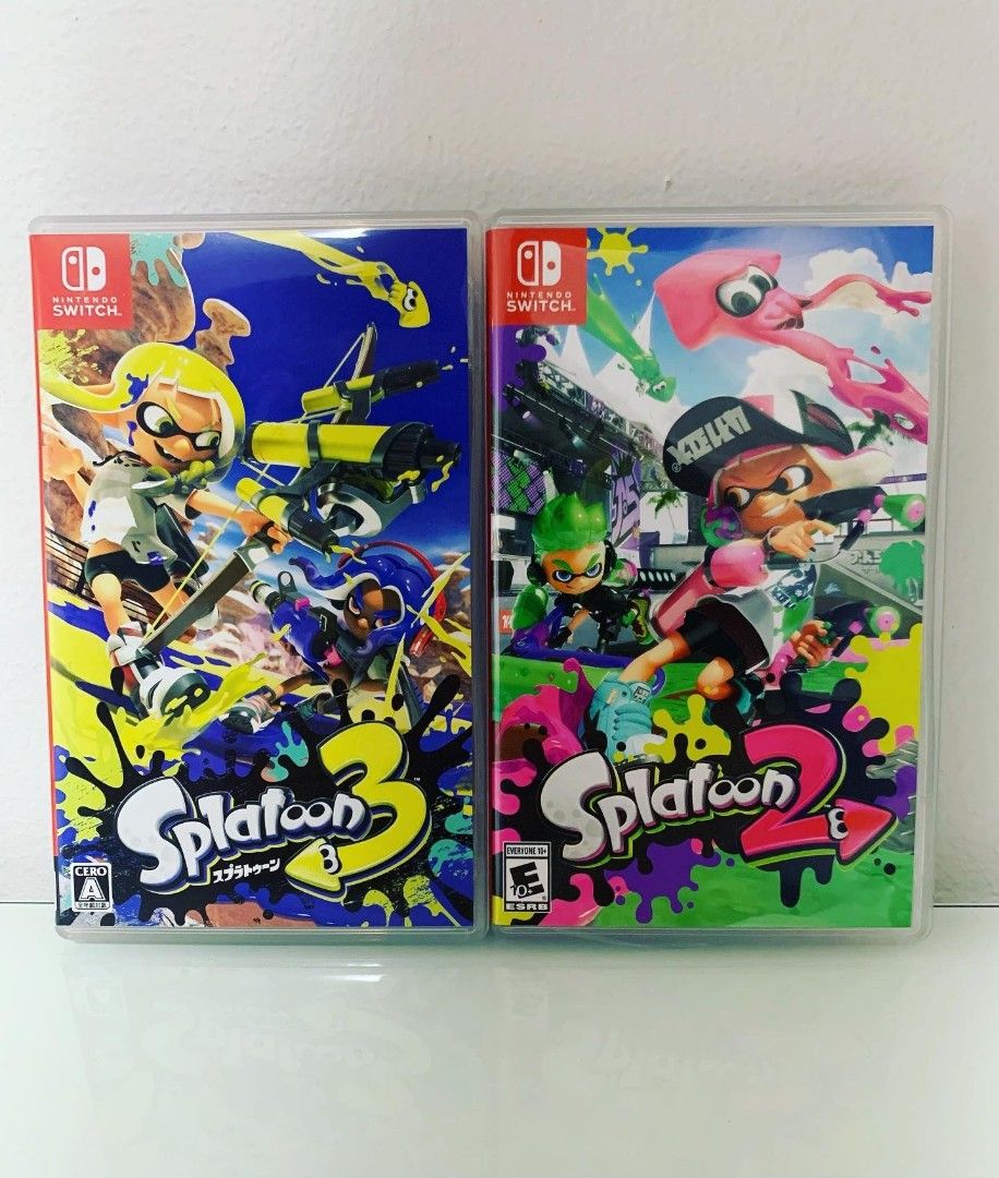Nintendo Switch Games Splatoon 2 & Splatoon 3 Bundle, Video Gaming ...