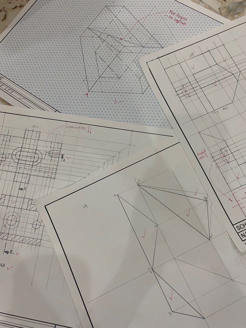 NTU MA2005 Engineering Graphics materials + tut qns & ans, Hobbies ...