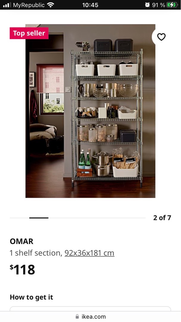 Omar IKEA shelves, Furniture & Home Living, Furniture, Shelves ...