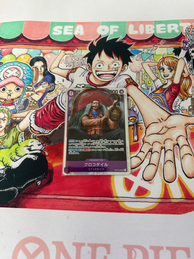 One piece OPTCG Op-04 Purple SR Crocodile, Hobbies & Toys, Toys & Games ...