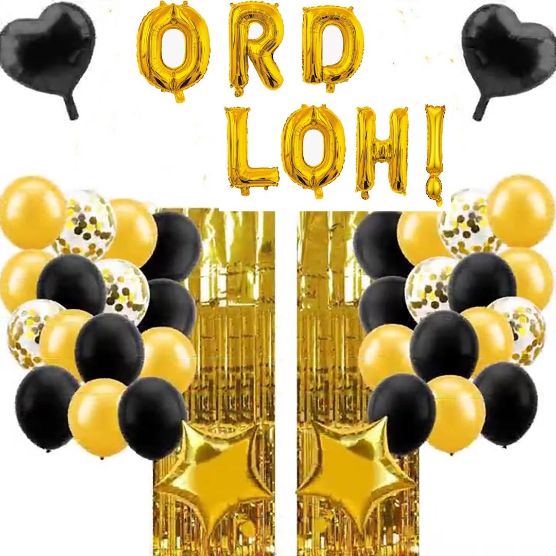 ORD LOH! 16" Foil Balloon in GOLD for Army/National Service Party ...