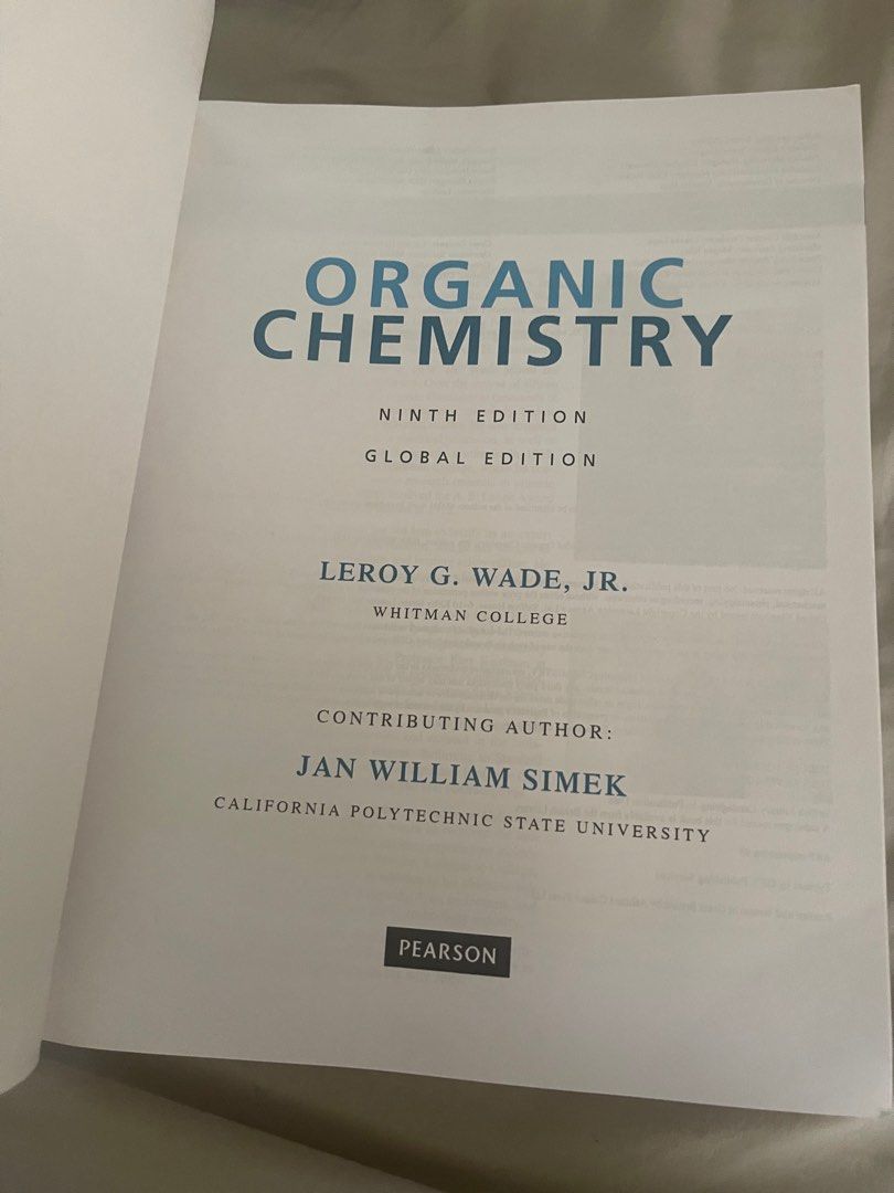 Organic Chemistry 9th Edition - Wade & Simek -, Hobbies & Toys, Books ...