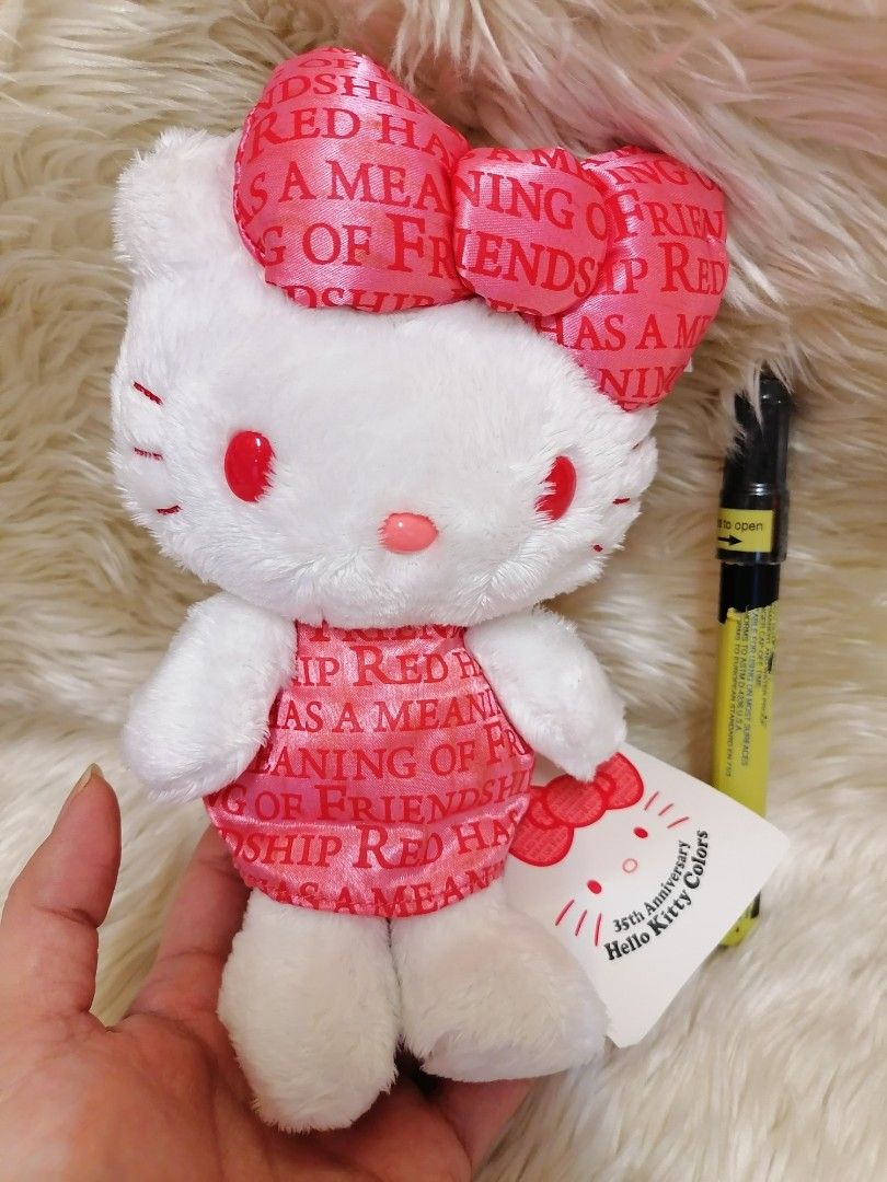 Original Japan Hello Kitty Colors 35th anniversary Stuffed Toys Soft ...