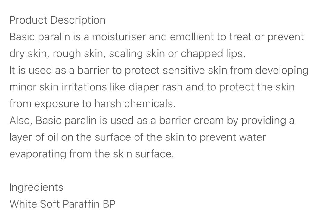 Paralin Cream 100gm, Beauty & Personal Care, Bath & Body, Body Care on ...