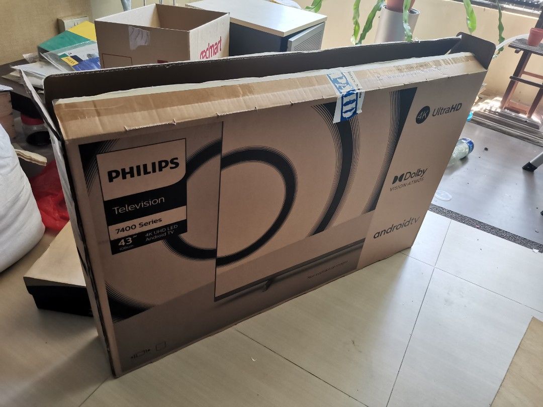 Philips 43 inch TV box, TV & Home Appliances, TV & Entertainment, TV ...
