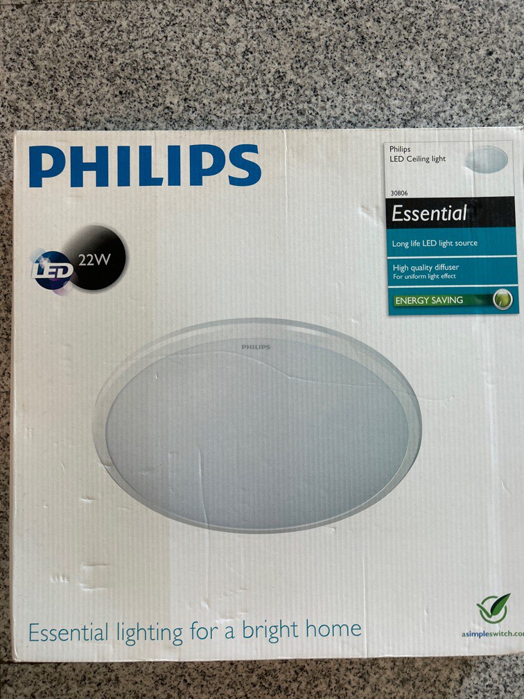 Philips LED CEILING LIGHT 22W, Furniture & Home Living, Lighting & Fans ...