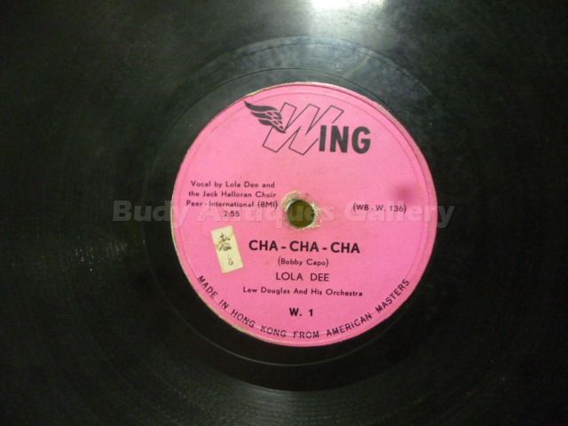 Plat Gramophone Wing Records Lew Douglas And His Orchestra, Musik ...