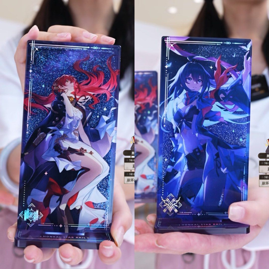 [PO] Light Cone Quicksand Glitter Acrylic Standee | Honkai: Star Rail ...