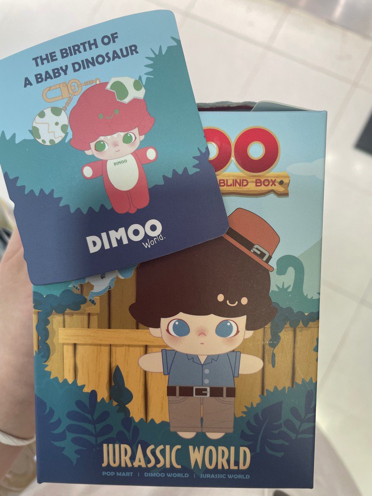 Pop Mart Dimoo jurassic world cotton doll, 興趣及遊戲, 玩具 & 遊戲類 - Carousell