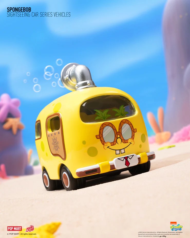 Popmart Spongebob Sightseeing Car Series Vehicle Series Spongebob Van Sandy Van (New), Hobbies ...