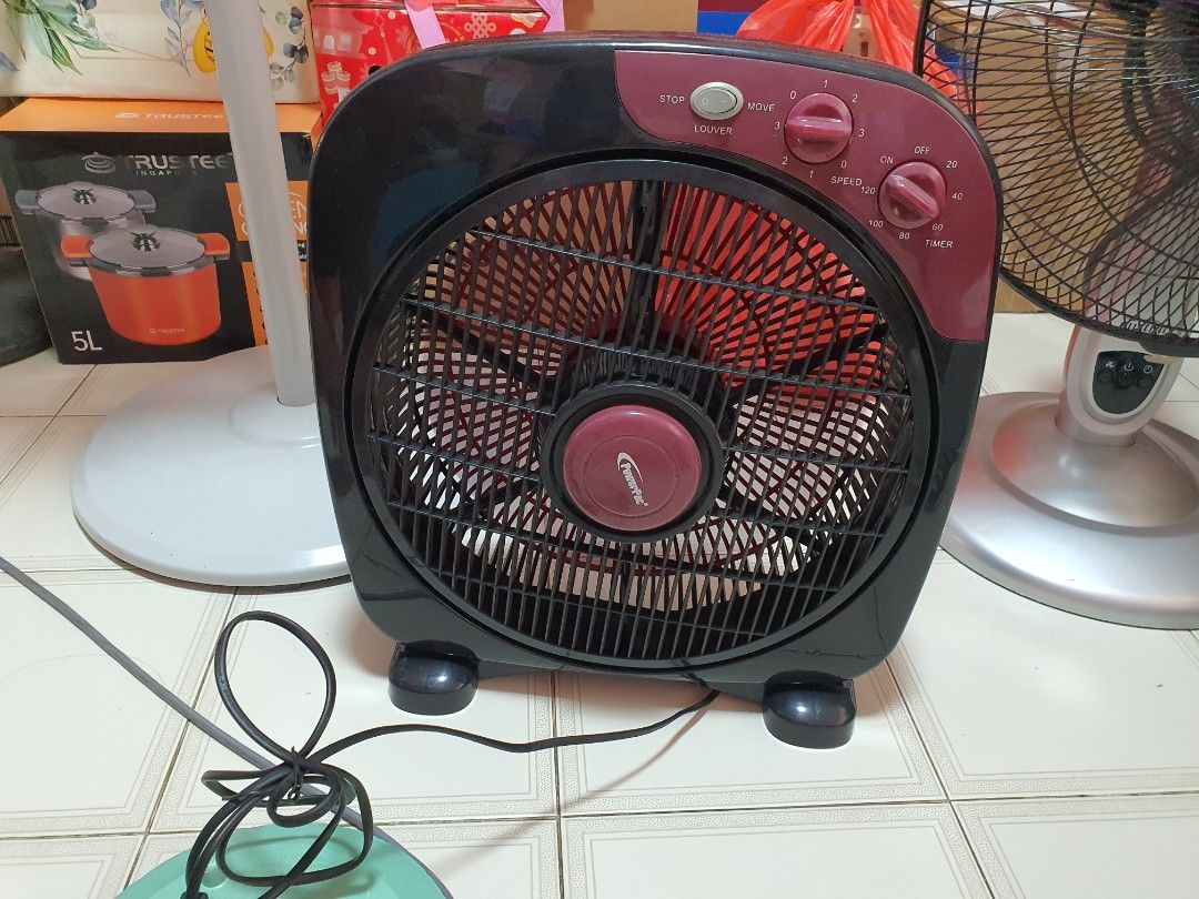 Powerpac Table Top Fan, Furniture & Home Living, Lighting & Fans, Fans ...