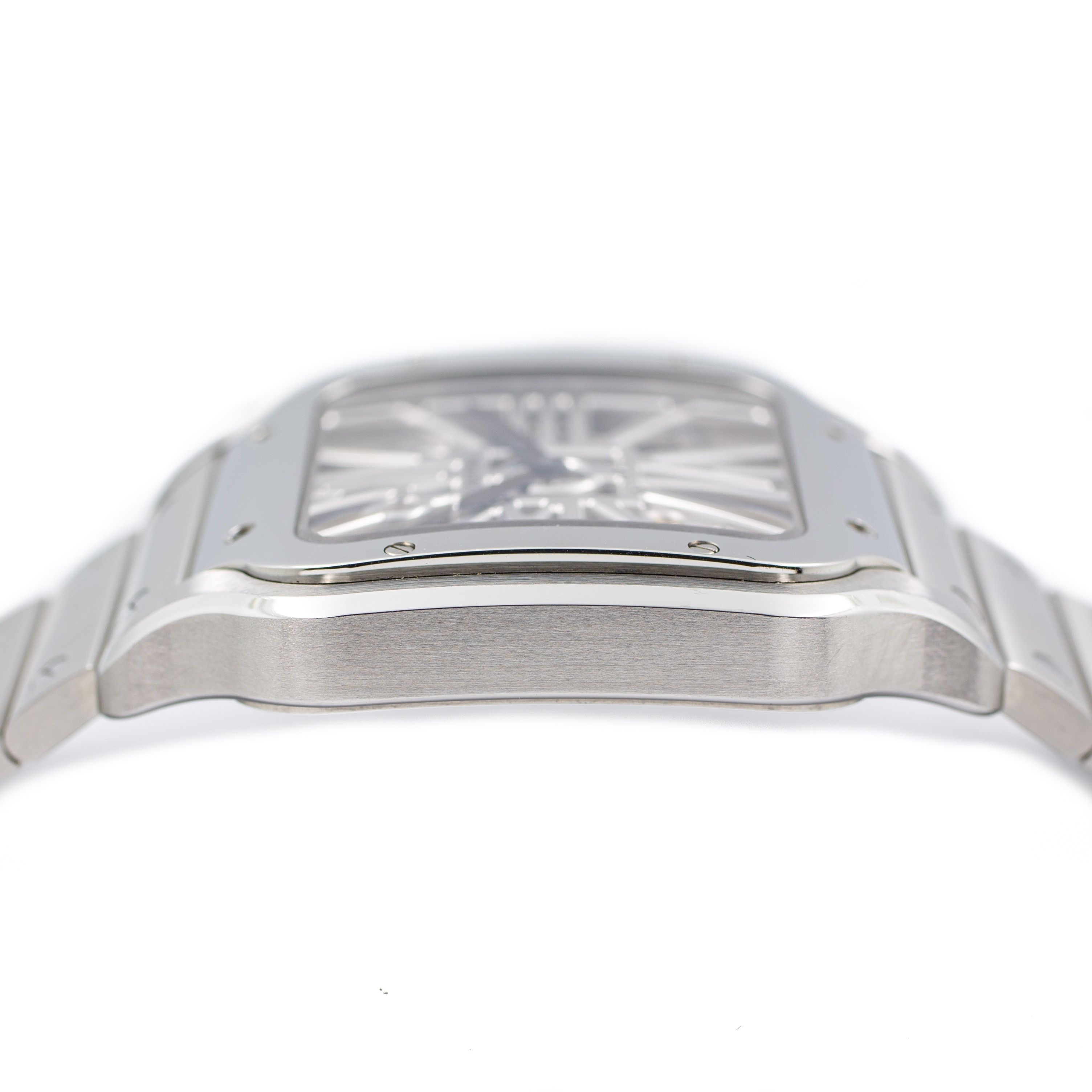 Preowned Cartier Santos de Cartier Skeleton Ref: WHSA0007, Luxury ...