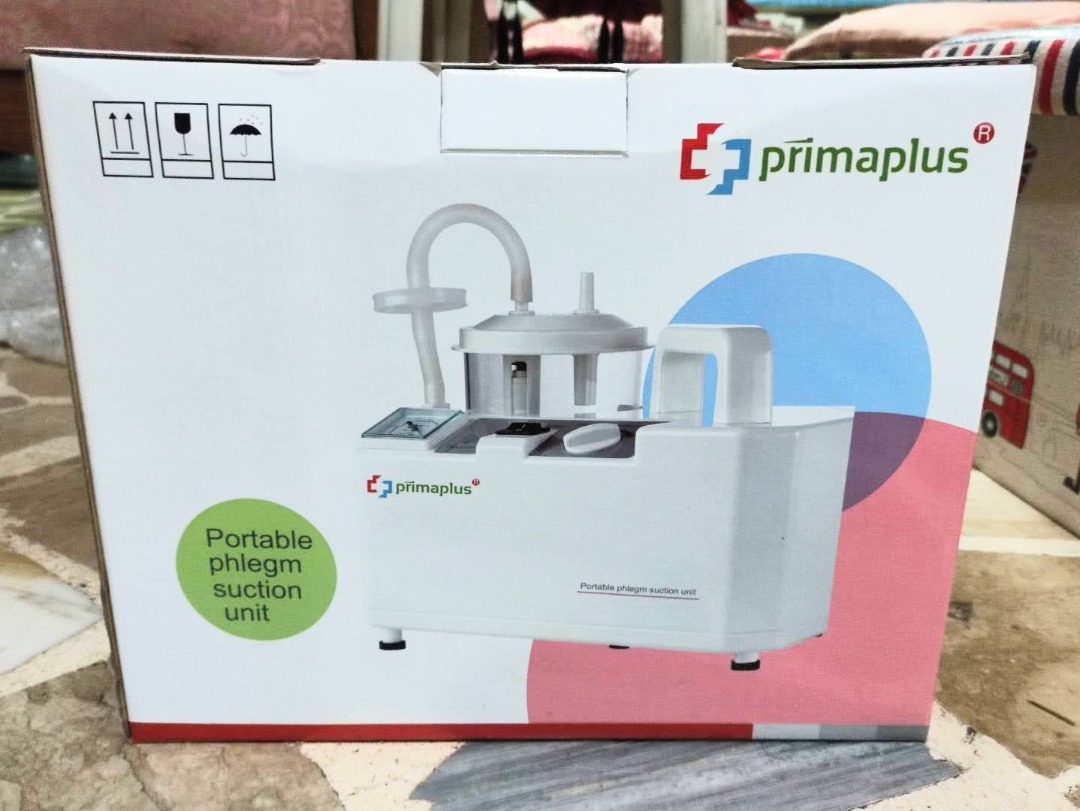 Primaplus Portable Pleghm Suction Machine, Health & Nutrition, Medical ...