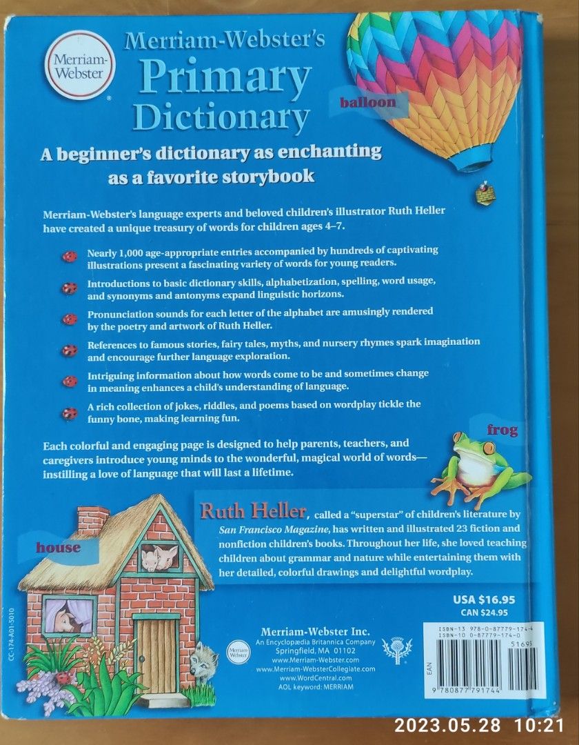 Merriam webster's Primary Dictionary, 興趣及遊戲, 書本 & 文具, 教科書 - Carousell