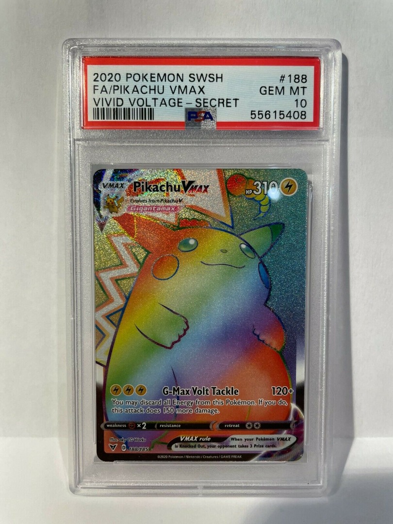 PSA 10 Pikachu VMax Vivid Voltage, Hobbies & Toys, Toys & Games on ...