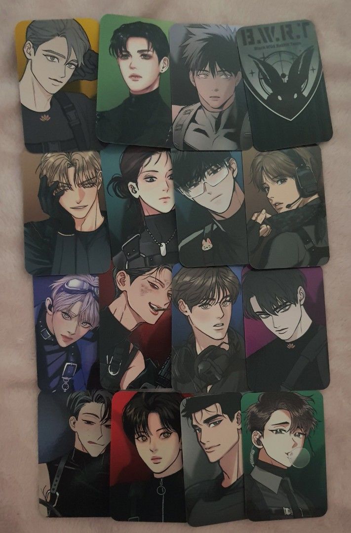 QYOP Lezhin Official Black Rabbit Photocards Set, Hobbies & Toys ...