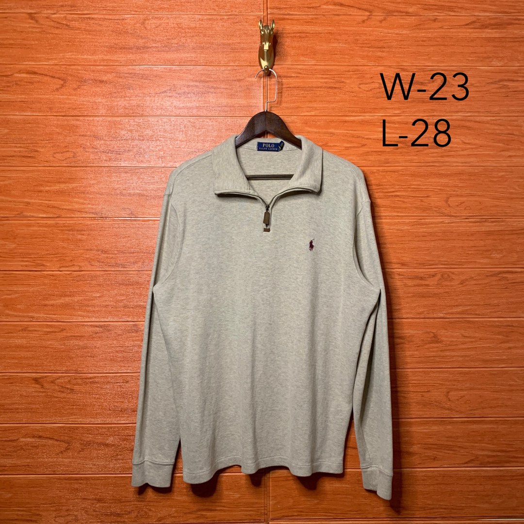Ralph Lauren RL Tan Quarter zip on Carousell